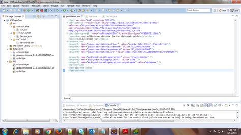 Jpa Connection Using Eclipselink For Oracle Oracle Forums