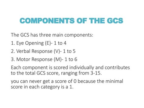 Glasgow Coma Scale Gcs Presentation Pptx Glasgow Coma Scale Gcs Presentation Pptx
