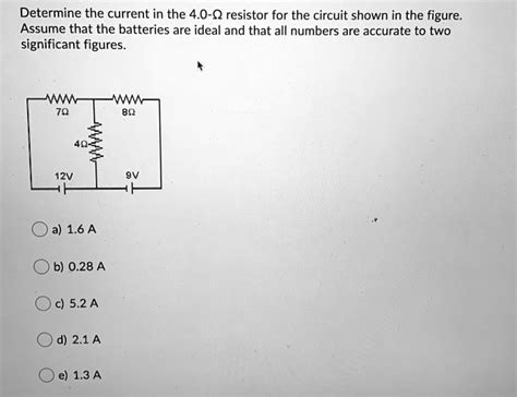 Solved Determine The Current In The 40 Î© Resistor For The Circuit