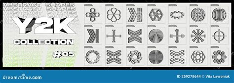 Brutalism Shapes Trendy Geometric Design Elements Frames Inspired