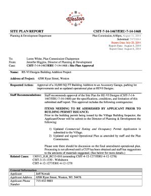 Fillable Online CSIT 7 14 1467ERU 7 14 1468 Village Of Weston Fax