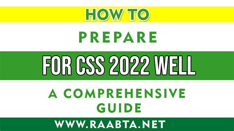 How To Prepare For CSS 2022 A Comprehensive Guide