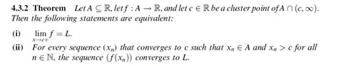 Solved Theorem Let A CR Letf A R And Let C R Be Chegg Com