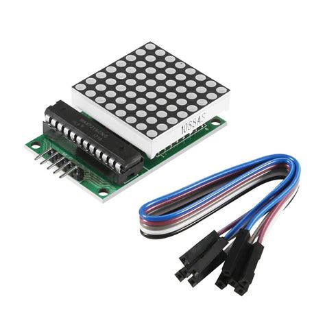 4pcs Max7219 Dot Matrix Display Module Single Chip Control Led Module Diy Kit For Arduino With