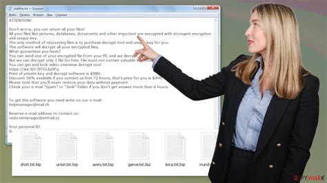 Remove Lisp Ransomware Virus Recovery Instructions Included