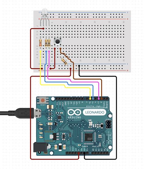 How To Control RGB LED With Push Switches LEDs And Multiplexing Arduino Forum