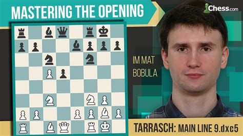 Learn To Play The Tarrasch Defense Main Line With 9 Dxc5