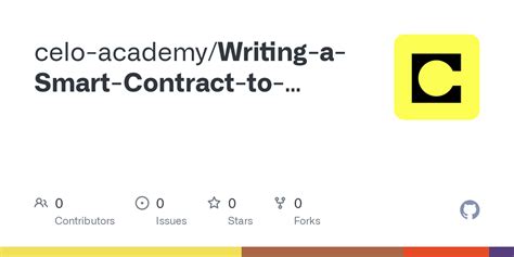 github celo academy writing a smart contract to handle carbon credits on the celo blockchain