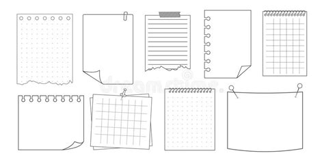 Memo Sticky Note Reminder Sheet Paper Doodle Paper Frame Check List With Pin Tape Paperclip