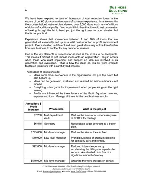 Cost Reduction Report Pdf
