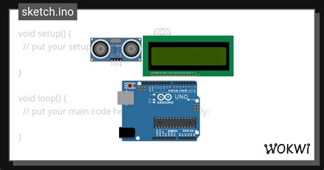 Distance Measuring Wokwi Esp32 Stm32 Arduino Simulator