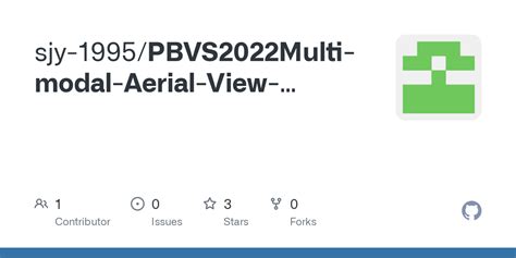 Github Sjy 1995pbvs2022multi Modal Aerial View Object Classification Challenge Track2 2nd