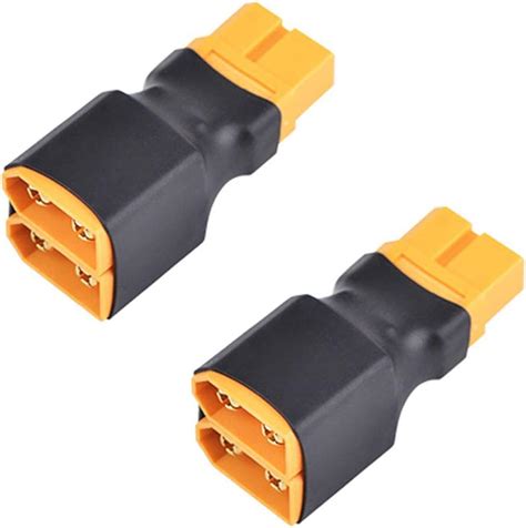 Packs No Wire XT Female To Male Plug Parallel Connector Adapter For RC Li Po NiHM Battery