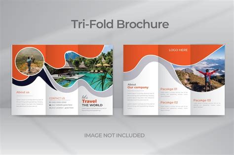 프리미엄 기업 비즈니스 Trifold 브로셔 템플릿 디자인 프리미엄 벡터