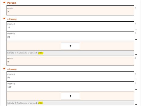 Sum Calculation Within A Repeat Group To Get Subtotal Form Building