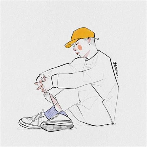 혜린 On Instagram 끝나가는 일요일 ️ 스케치 일러스트 일러스트레이션 매일그림 감성그림 색연필일러스트 아이패드그림 색연필일러스트 혁오