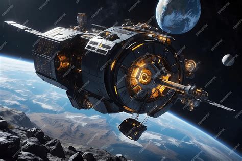 Premium Photo Asteroid Mining Operation