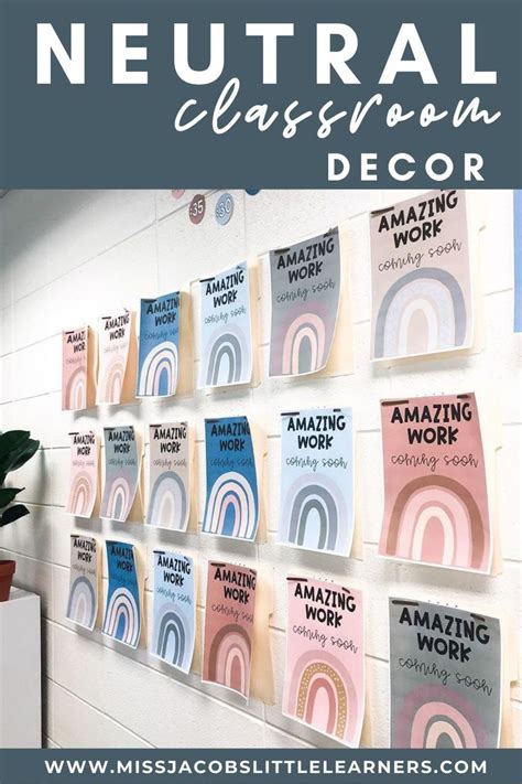 Neutral Classroom Decor Boho Rainbow Classroom Elementary Classroom Decor Neutral Classroom
