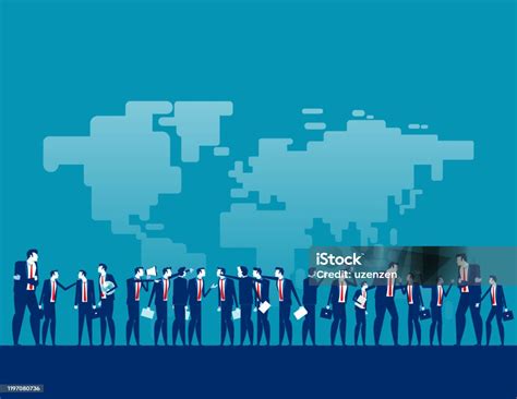 전 세계의 다양한 사람들의 활동 개념 비즈니스 활동 벡터 일러스트레이션 세계지도 배경 기업 문화에 대한 스톡 벡터 아트 및 기타