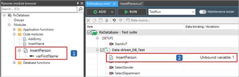Module Variables And Data Driven Testing Ranorex Studio
