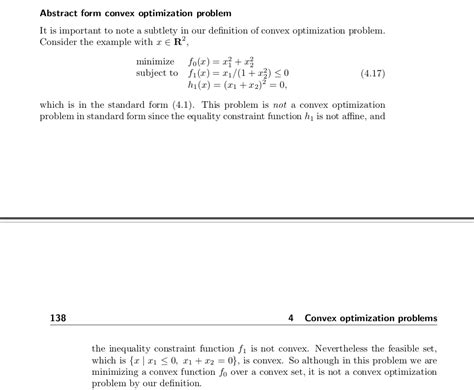 Confusion Related To A Convex Optimization Problem Mathematics Stack