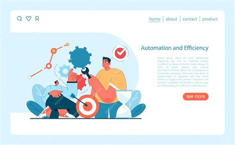 Premium Vector Optimizing Workflow With Automation A Vibrant Portrayal Of Efficiency In The