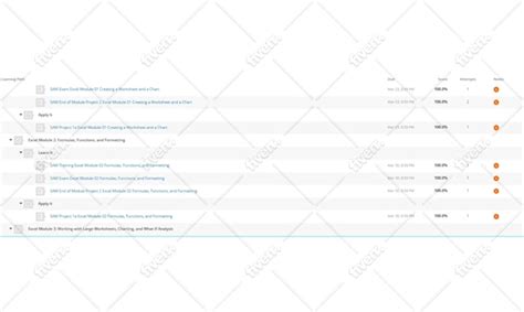 Do Your Microsoft Excel Assignments Projects And Modules By