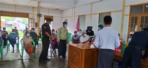 လက်ပံတန်းမြို့နယ်တွင် ကိုဗစ်၁၉ရောဂါကာကွယ်ဆေး ပထမအကြိမ် ထိုးနှံပြီးသူမ