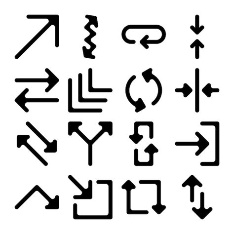 Premium Vector Set Of Arrow And Direction Vector