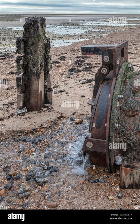 Water Overflow Pipes On The South Coast Stock Photo Alamy