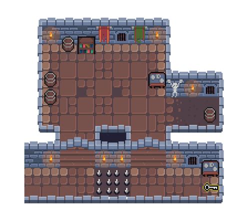 Simple Dungeon Crawler 16x16 Pixel Art Asset Pack By Olobster