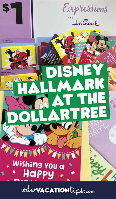 Disney Hallmark Cards Now At Dollar Tree Wdw Vacation Tips