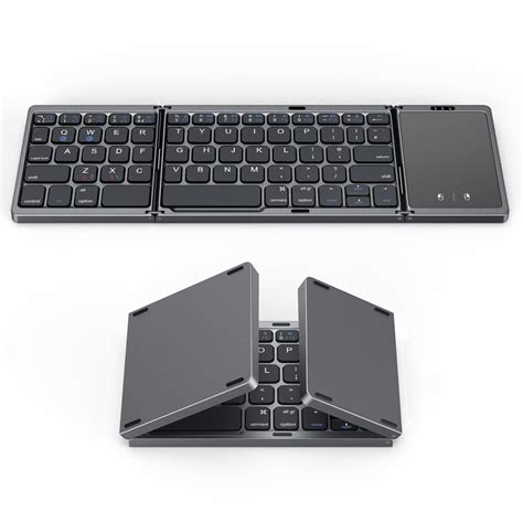 Seenda Folding Bluetooth Keyboard With Touchpad Mini Travel Keyboard Built Desertcart India