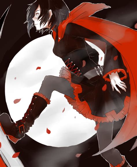 Safebooru 1girl Black Hair Boots Cape Corset Full Moon Grey Eyes Kisechu Moon Pale Skin