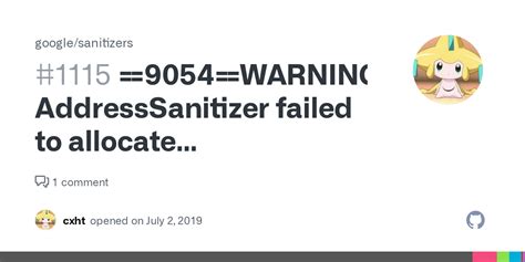 9054 warning addresssanitizer failed to allocate 0x002bffffffd4