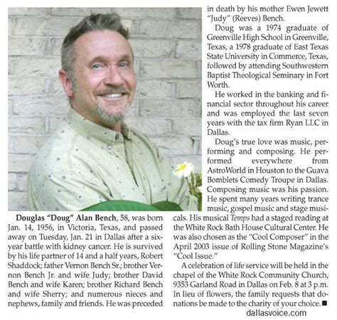 Jan 21 2014 Bench Doug