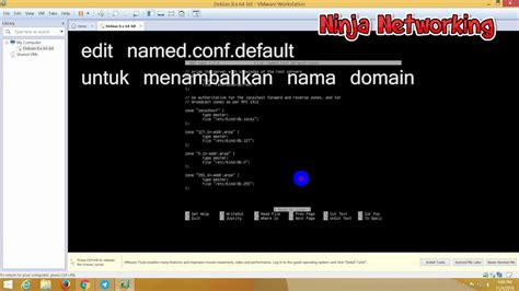Tutorial Cara Install Dns Server Bind9 Debian 8 Jessie Youtube