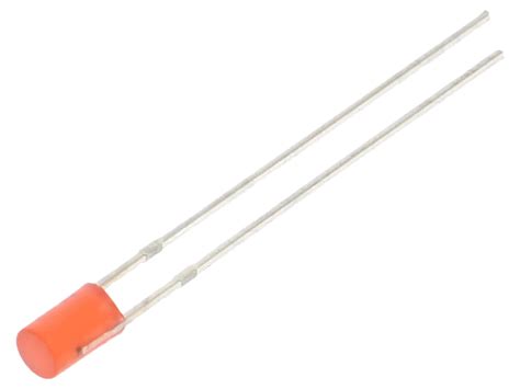 Optosupply 3mm 12v Red Diffuse Flat Top Resistor Led Osr5pa3he4b 12v