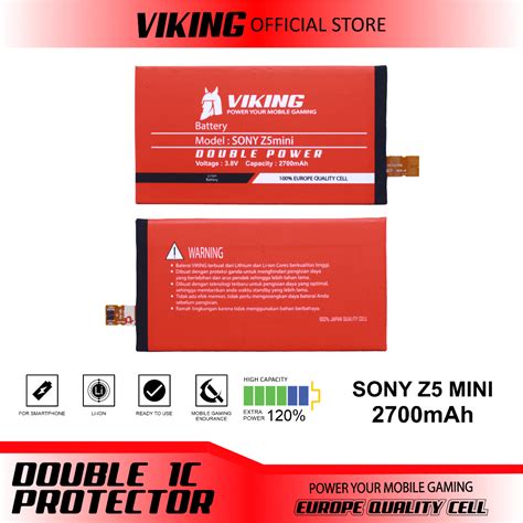 Jual VIKING Baterai Sony Xperia Z5 Compact Z5 Mini Double Power Shopee Indonesia