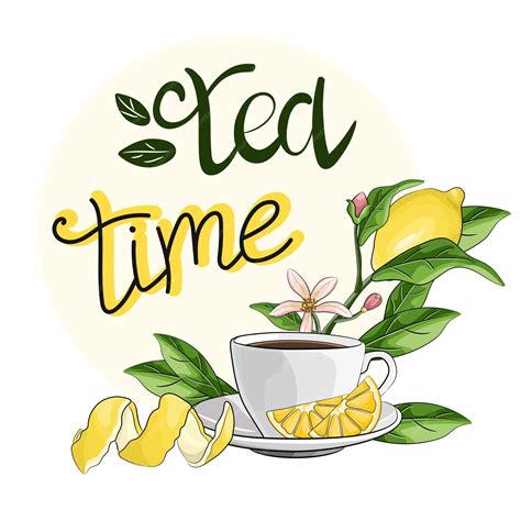Premium Vector Tea Time Cartoon Vector Illustration Cup Of Tea With
