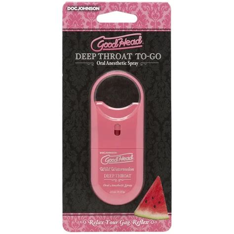 Goodhead™ To Go Deep Throat Oral Sex Spray Wild Watermelon By Doc