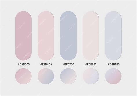 Conjunto De Plantillas De Degradado De Paleta De Colores Claros