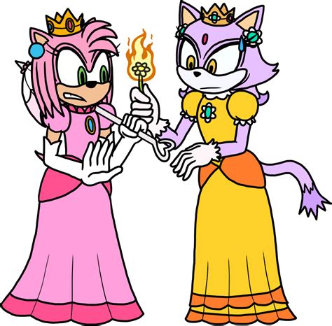21786 Safe Artist Kyurem2424 Amy Rose Blaze The Cat Alternate