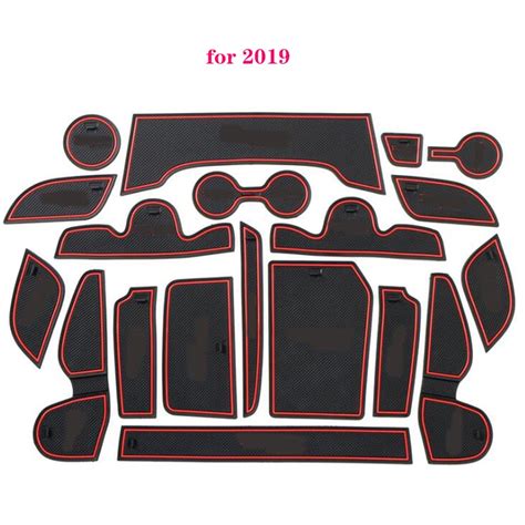 현대 투싼 2015 2016 2017 2018 2019 자동차 게이트 슬롯 미끄럼 방지 컵 패드 도어 그루브 매트 자동차