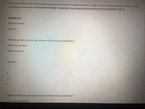 Solved Program 2 Create A Program That Reads In A File Of