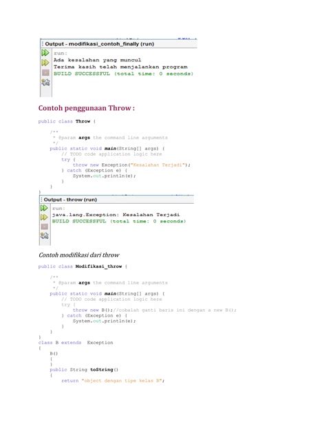 Java Netbeans Exception Handling Object Oriented Programming Pdf