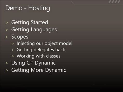 Ppt Using Dynamic Languages To Build Scriptable Apps Powerpoint