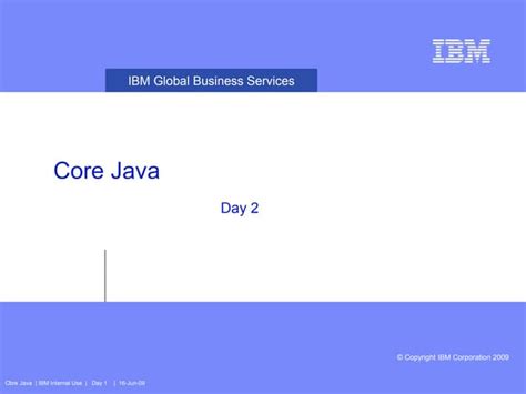 Core Java Trainingppt