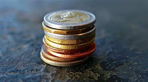 Premium Photo A Stack Of Coins In Various Currencies Ai Generated Illustration
