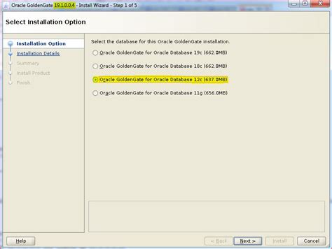 install oracle goldengate 19c bright dba